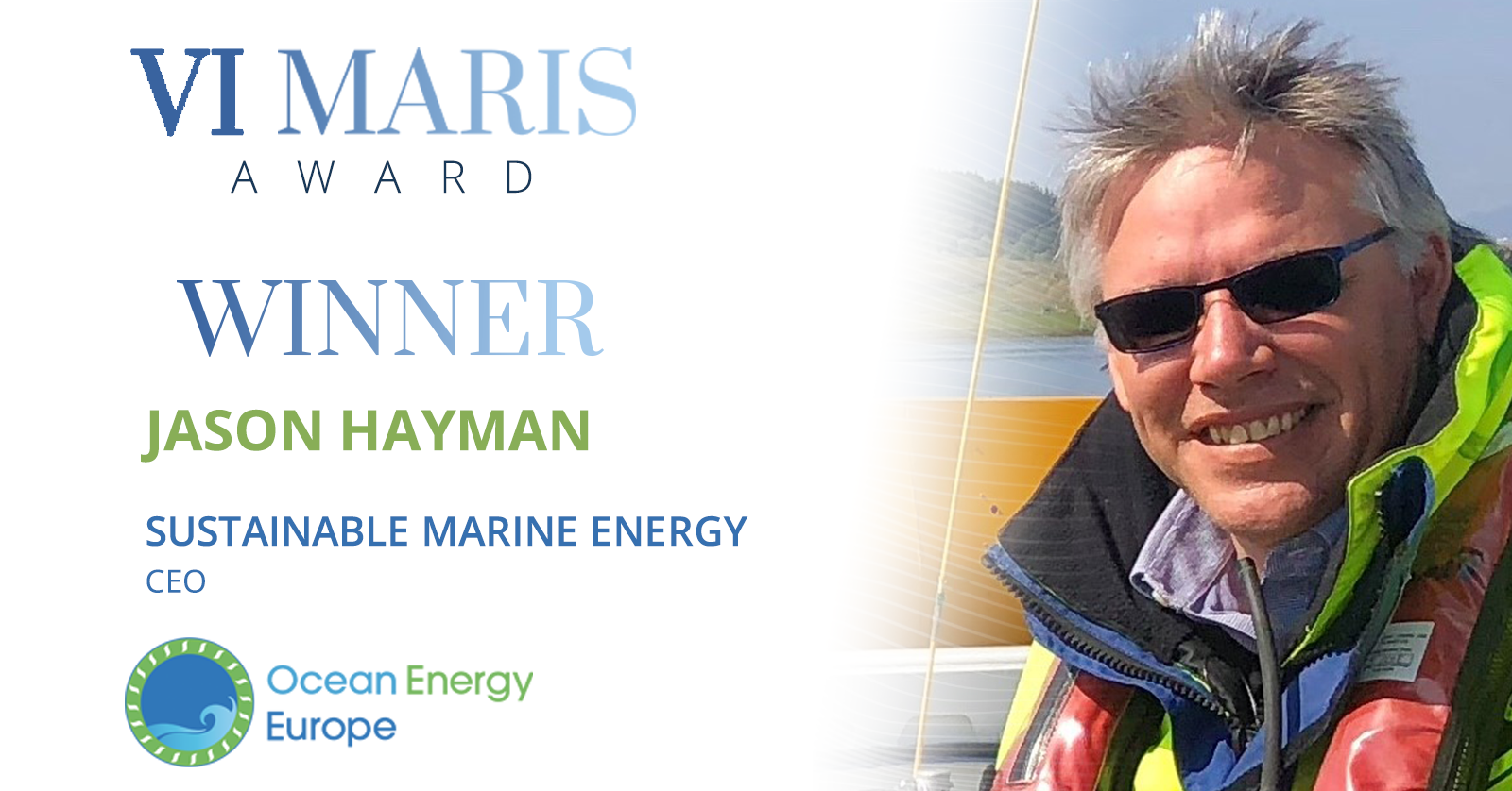 Ocean Energy Europe’s Vi Maris industry award goes to SME’s Jason ...