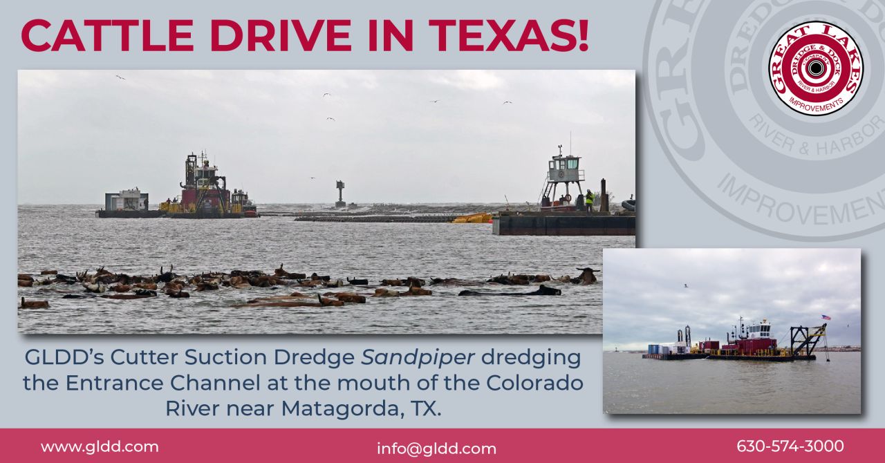 Great Lakes dredger meets Texas Cattle Drive: fun 90 sec video ...