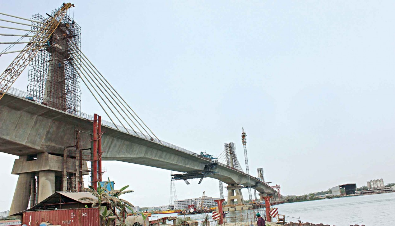 Bridge over Payra river nears completion - DredgeWire : DredgeWire