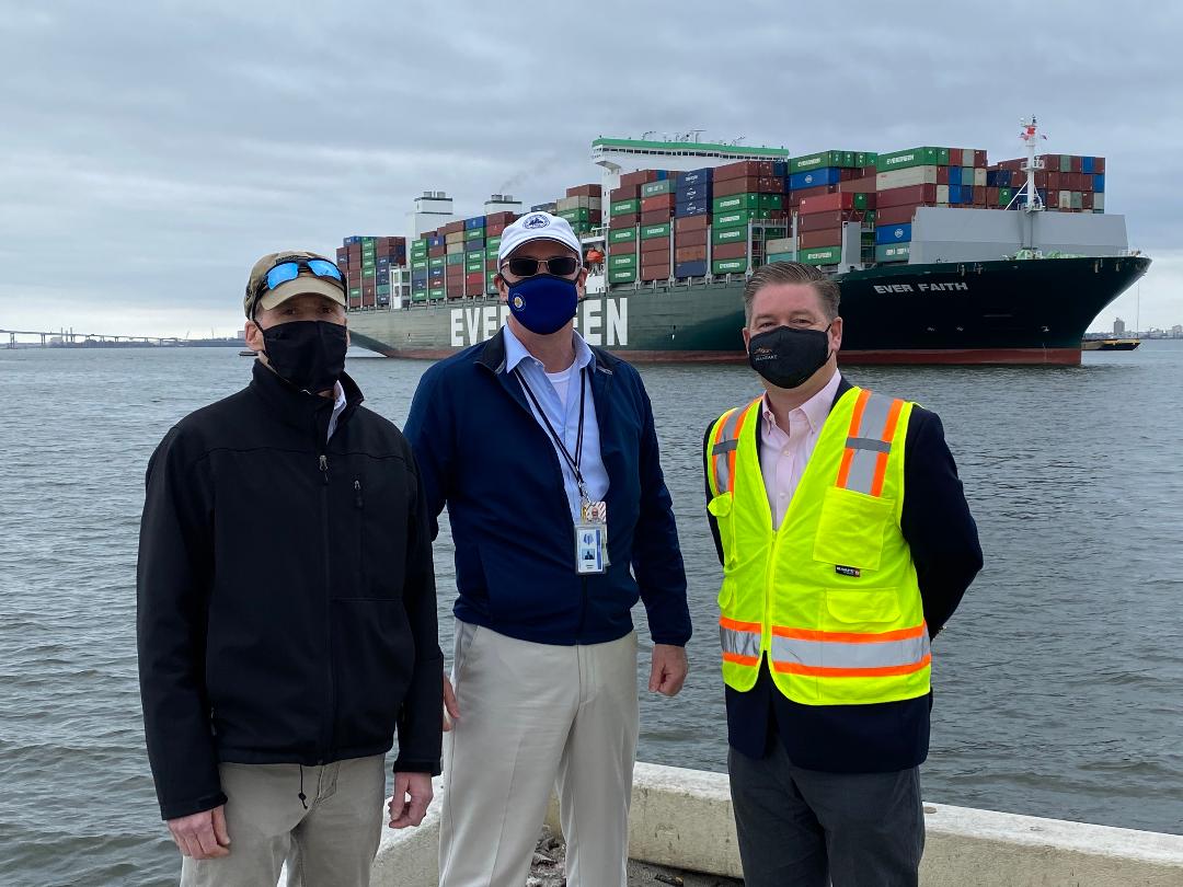 “EVER FAITH” (not Ever Given!) visits Port of Baltimore with USACE ...