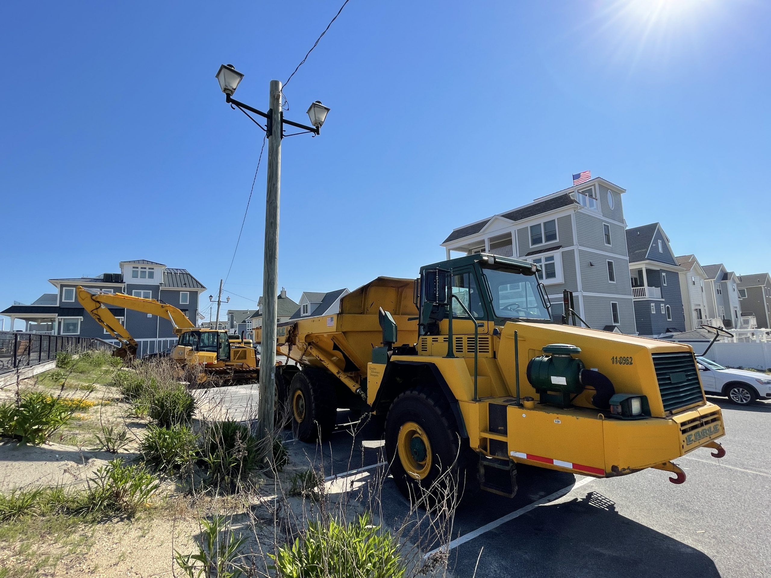 Earle Asphalt Equipment Staged for New Round of Beach Repairs in Ortley ...