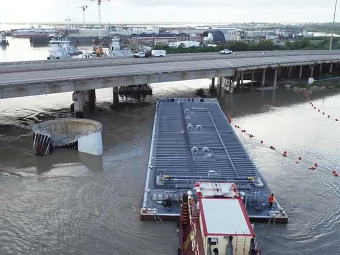 NTSB reports on multiple barge breakaway that closed I-10 bridge ...