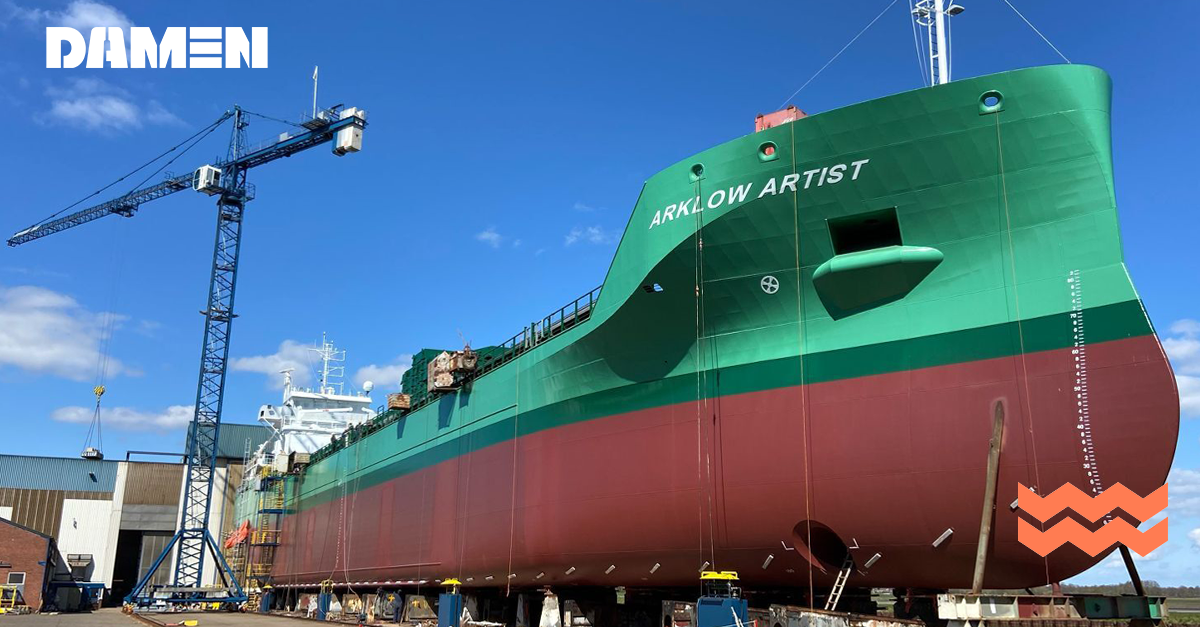 Damen Marine Components Delivers High-Lift Rudders For Ten Arklow ...