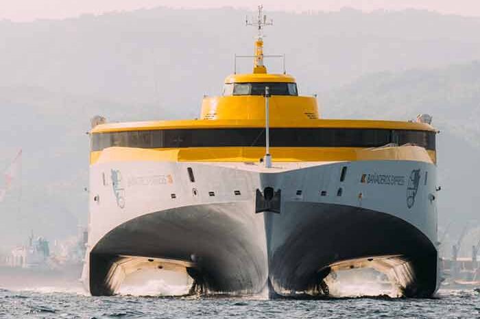 Second 118 meter Fred. Olsen Express trimaran completes sea trials ...