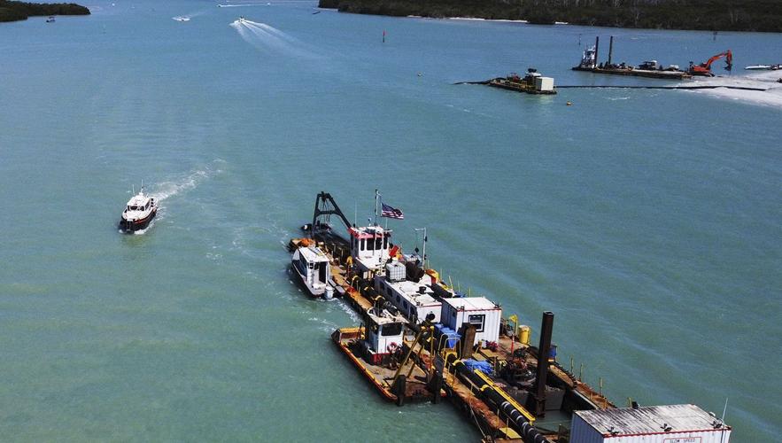 Dredging of Stump Pass Channel by Atlantic & Gulf Dredging & Marine ...