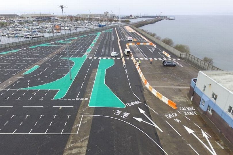 Troon harbour berths ready for Arran ferry as major milestone reached ...