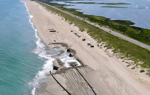 Buxton Beach Nourishment Project Now Complete, Per Great Lakes Dredge ...