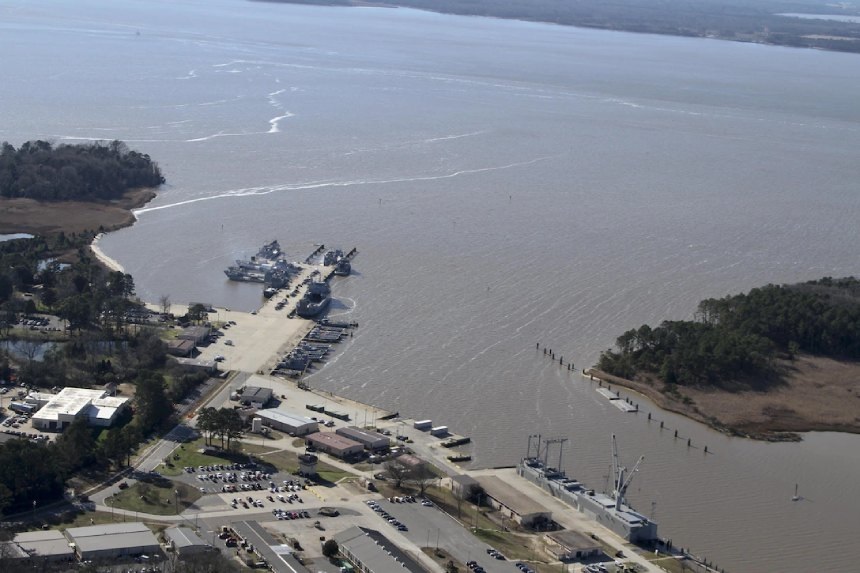 Dredging works completed at Joint Base Langley-Eustis Third Port pier ...