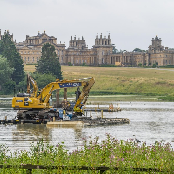 Blenheim Palace Lake Dredge by Land and Water of UK - DredgeWire ...