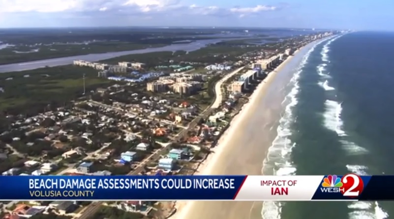 Damages to Volusia County beaches from Hurricane Ian reach $15.5M ...