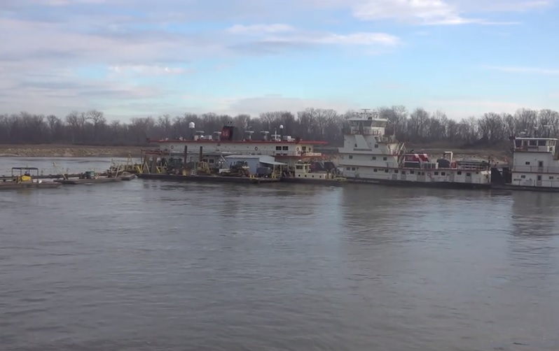Mississippi River dredging makes supply transport possible amid ongoing ...