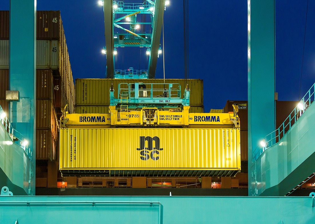 JaxPort adds fifth MSC Mediterranean container service - DredgeWire ...