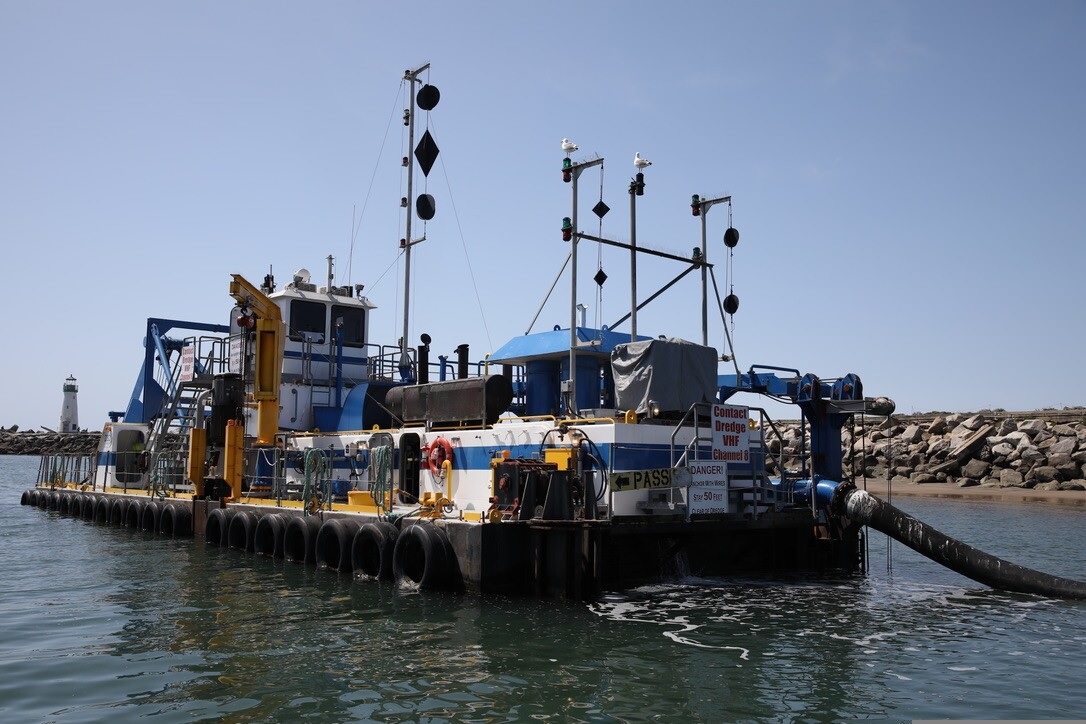 Santa Cruz is the only U.S. small-craft harbor with its own dredge ...