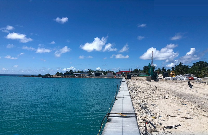 GDh. Gadhdhoo harbor development project reaches 57 percent progress ...