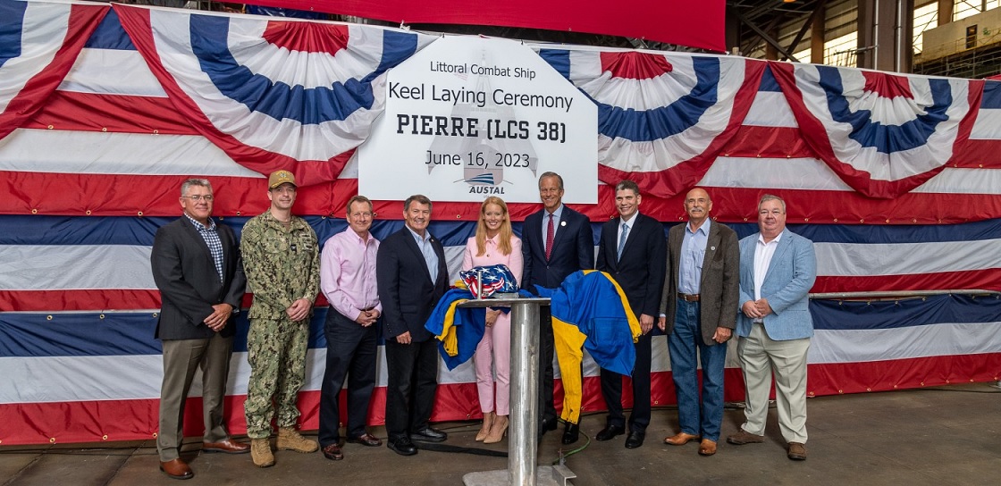Austal USA Celebrates Keel Laying For The Future USS Pierre (LCS 38 ...