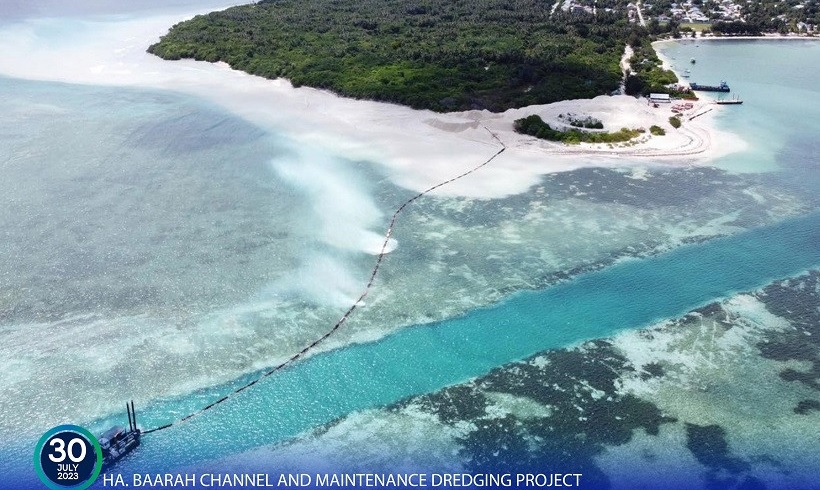 HA. Baarah channel, maintenance dredging project nears completion ...