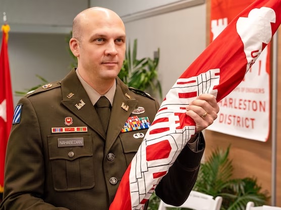 Lt. Col. Robert Nahabedian assumes command as the USACE Charleston ...