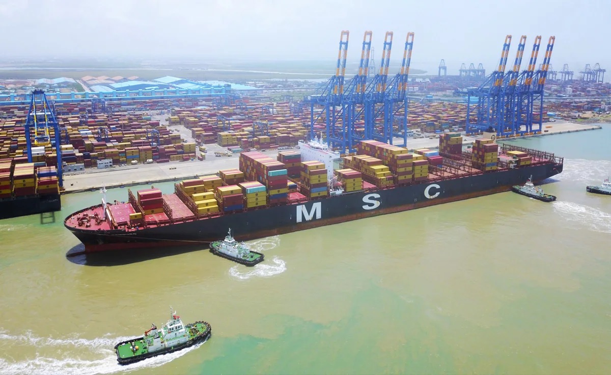 Adani's Mundra Port Anchors Container Ship The Size Of "4 Football ...