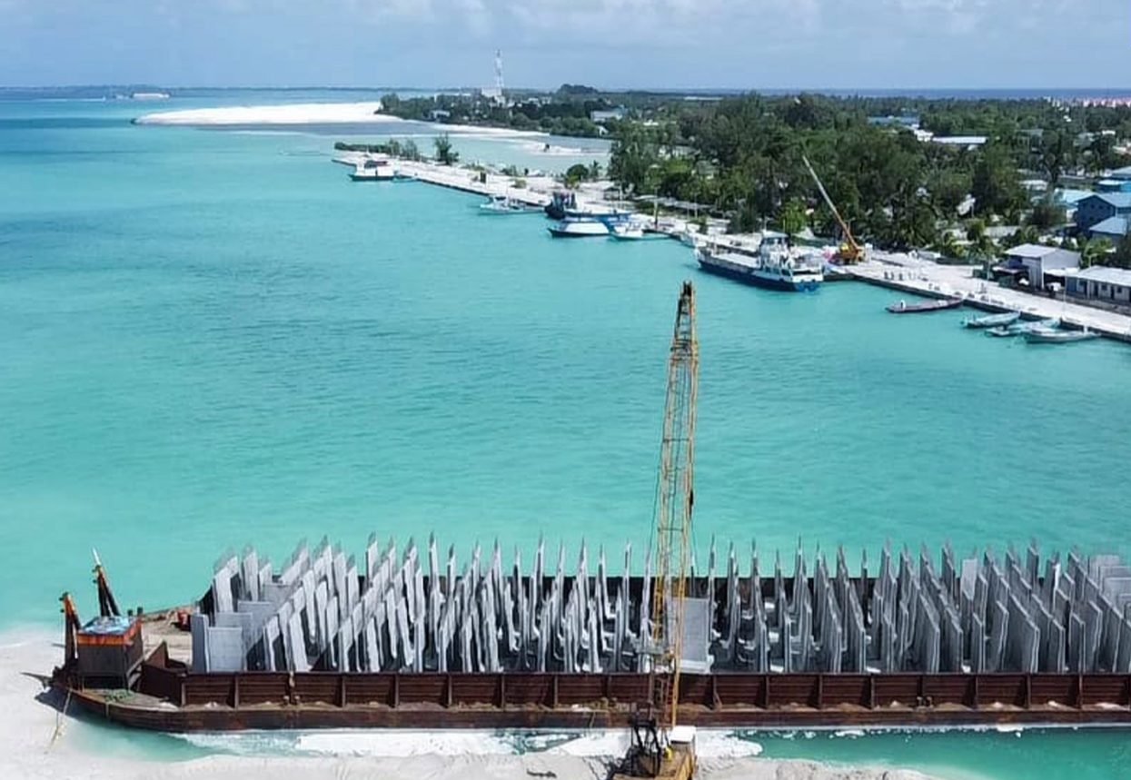 S. Hithadhoo Old Harbor Breakwater Construction Project (Phase 2) is ...