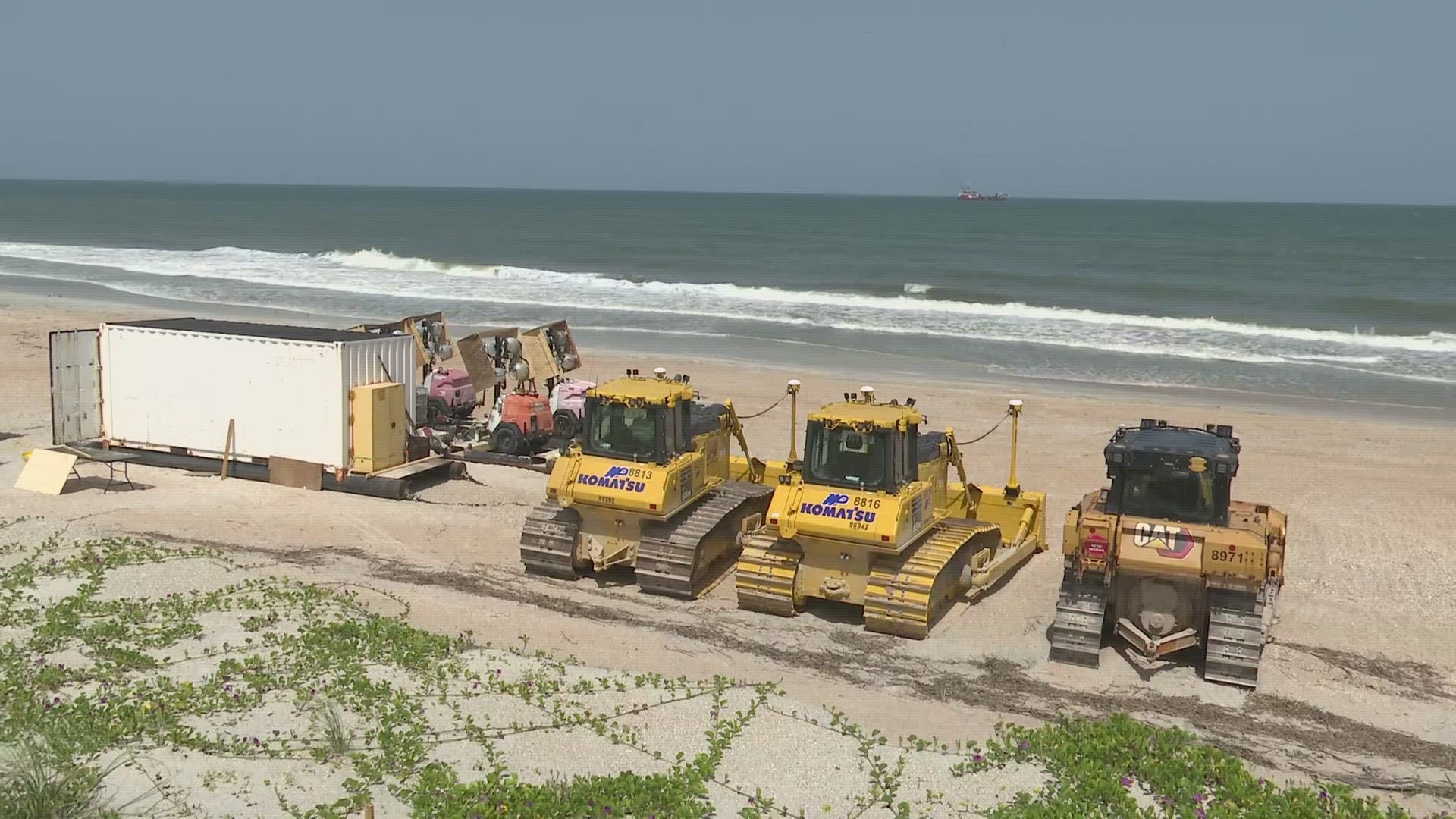 Two million cubic yards of sand getting pumped onto Vilano Beach ...