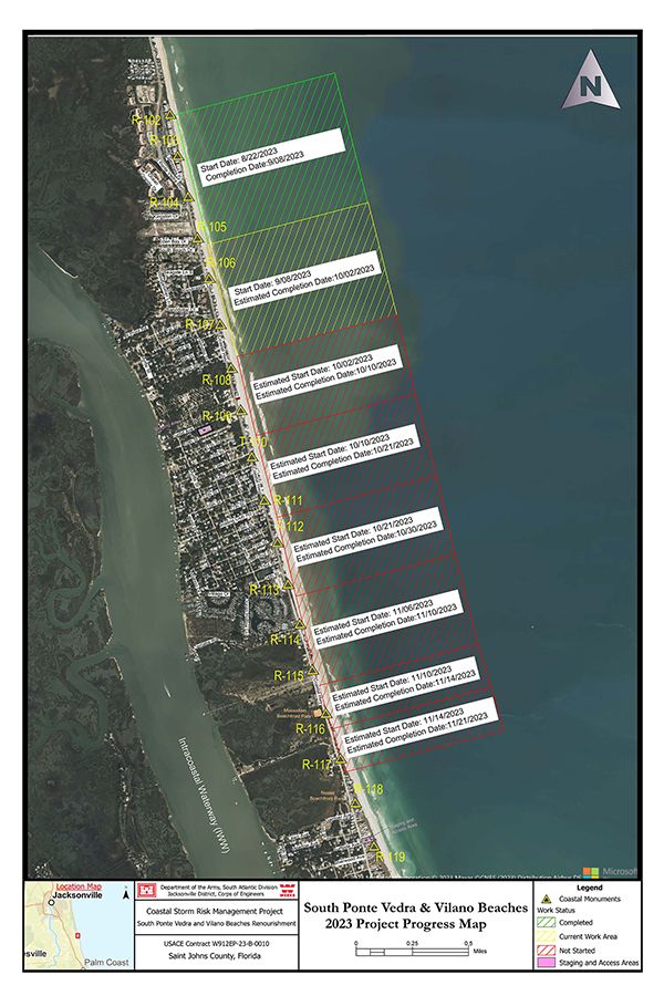 Weeks Marine Vilano Beach Renourishment Project Delayed due to Hurricane Lee - DredgeWire ...