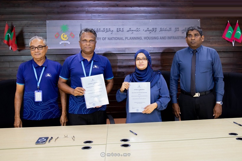 MTCC contracted ADh. Dhangethi harbor development project - DredgeWire ...