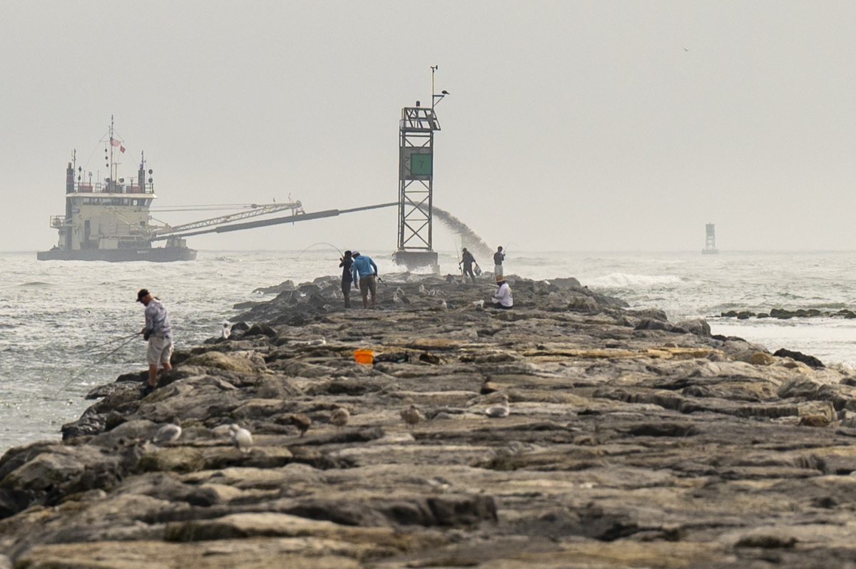 Inlet Shoaling: So, a Dredge Chugs Up to the Bar; USACE Dredger ...