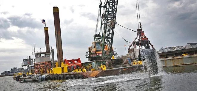 Multimillion-dollar dredging project underway in Marshfield's Green ...