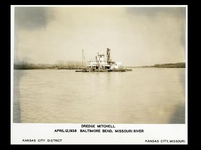 Flooded legend: the William S. Mitchell dredger in Missouri ...
