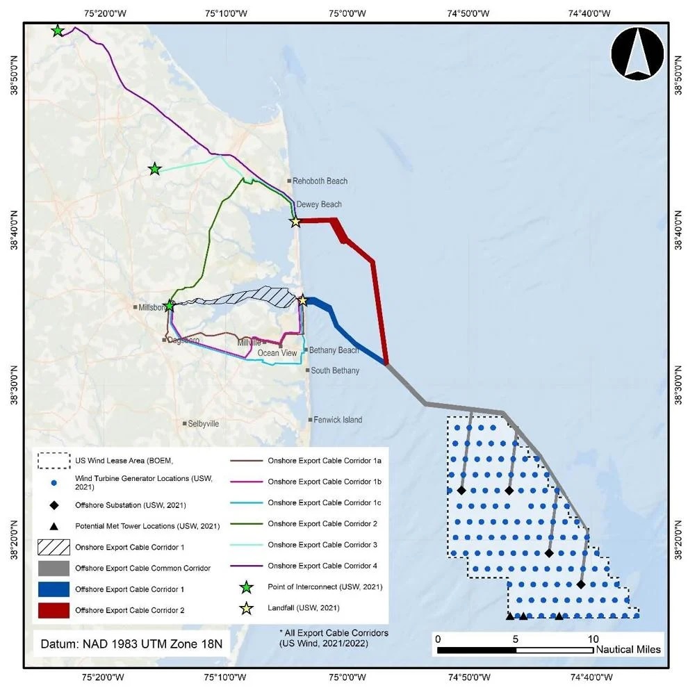 US Wind requests marine mammal take authorization for offshore wind construction - DredgeWire ...