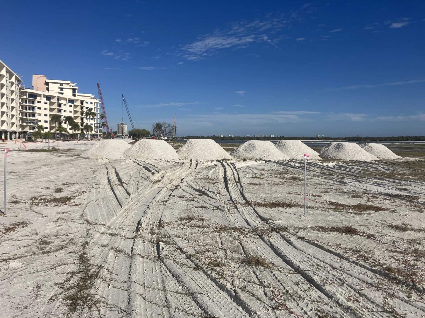 Estero Island beach sand replenishment project started - DredgeWire ...