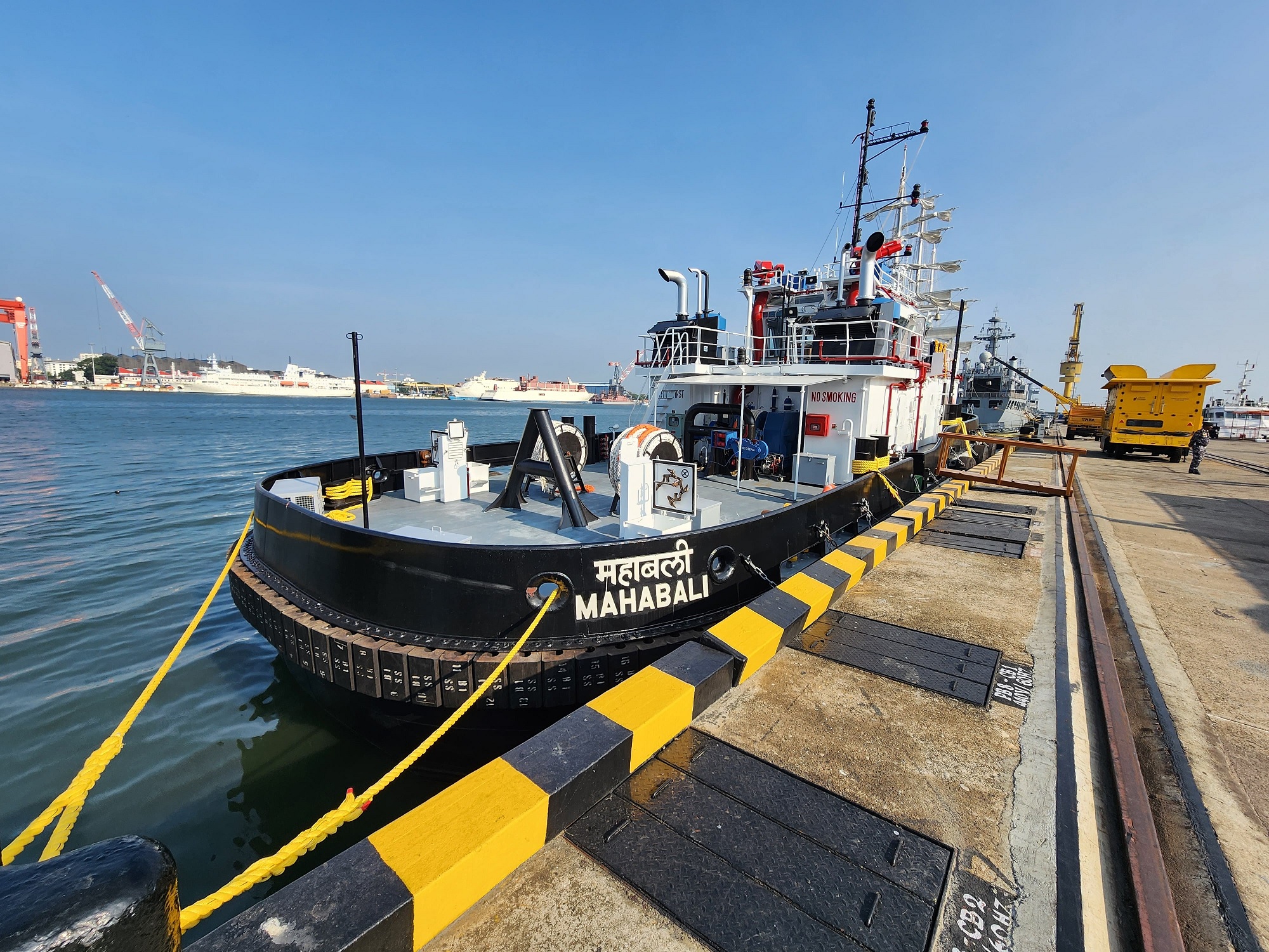 MSME shipyard in Gujarat builds 25 tonne Bollard Pull Tug for Indian ...