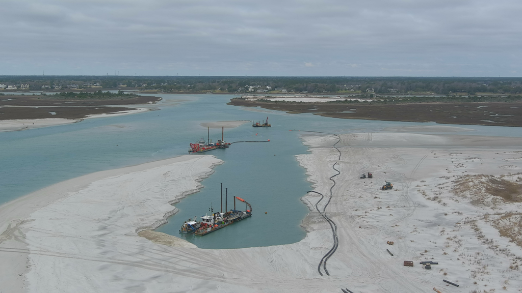 Ahtna Marine & Construction Finishes Mason's Inlet Dredging & Beach ...