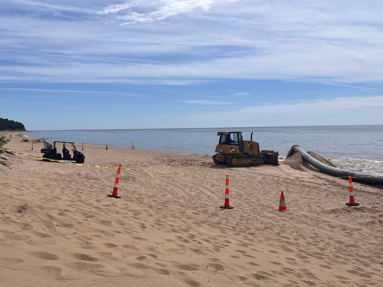 Dredging in Saugatuck Harbor, sand placement on Oval Beach will ...