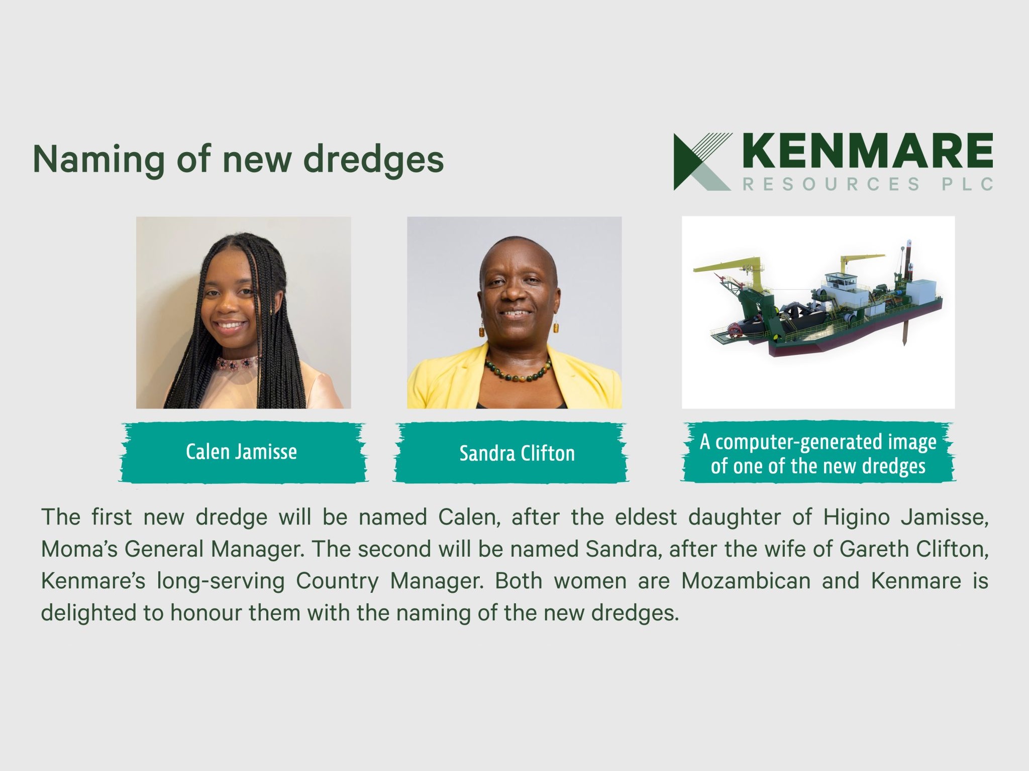 Kenmare names two new mining dredges from Royal IHC - DredgeWire ...