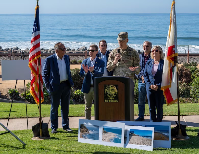 Project partners celebrate forthcoming beach renourishment completion ...