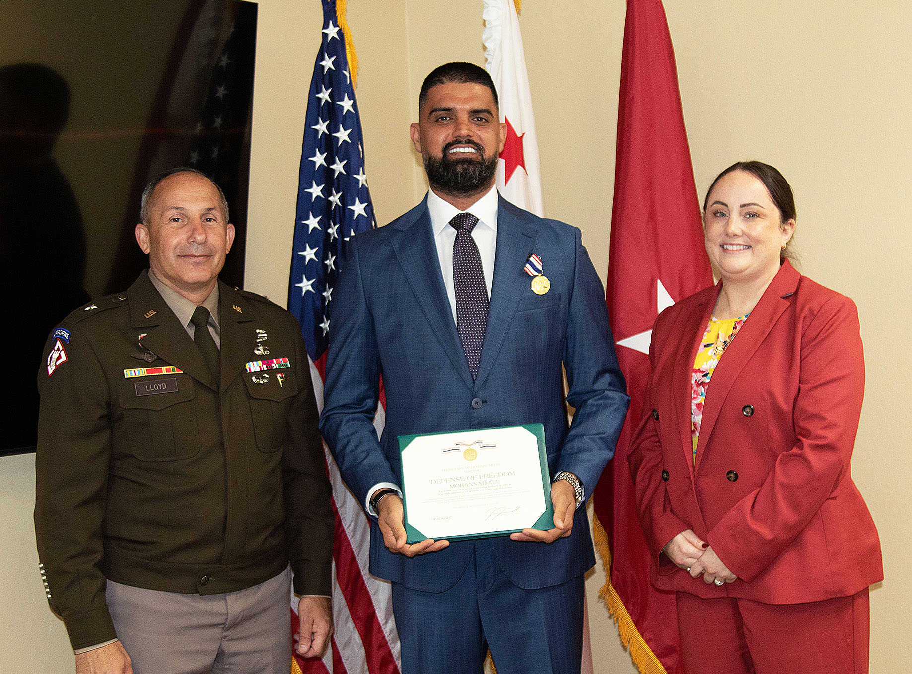 USACE Contractor Mohamed Ali Awarded Defense of Freedom Medal ...