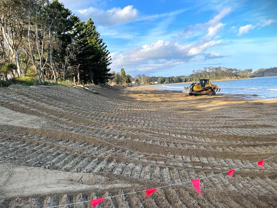 Bay dredging work may help replenish embattled Surfside beaches ...