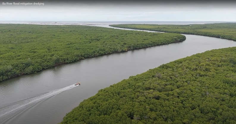 Ba River flood mitigation dredging - DredgeWire : DredgeWire