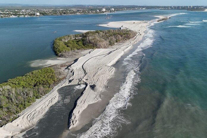 Second dredge from Hall Contracting arrives at northern Bribie Island ...