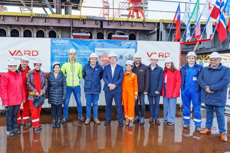 Keel Laying of NB 988 at Vard Shipyards Romania - Braila. - DredgeWire ...