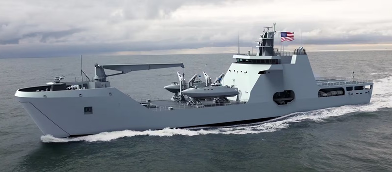 Damen Landing Ship Transport (LST) 100 design selected by NAVSEA for US Navy Landing Ship Medium ...