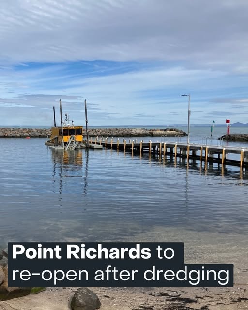 Point Richards boat ramp reopens following dredging - DredgeWire ...