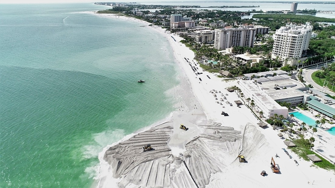 Beach renourishment on Lido Key underway - DredgeWire : DredgeWire