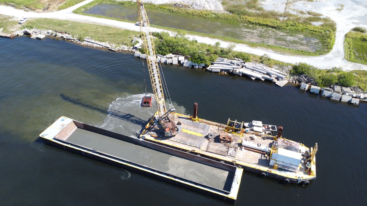 The Tampa Harbor Maintenance Dredging Project (Upper Channels) was ...