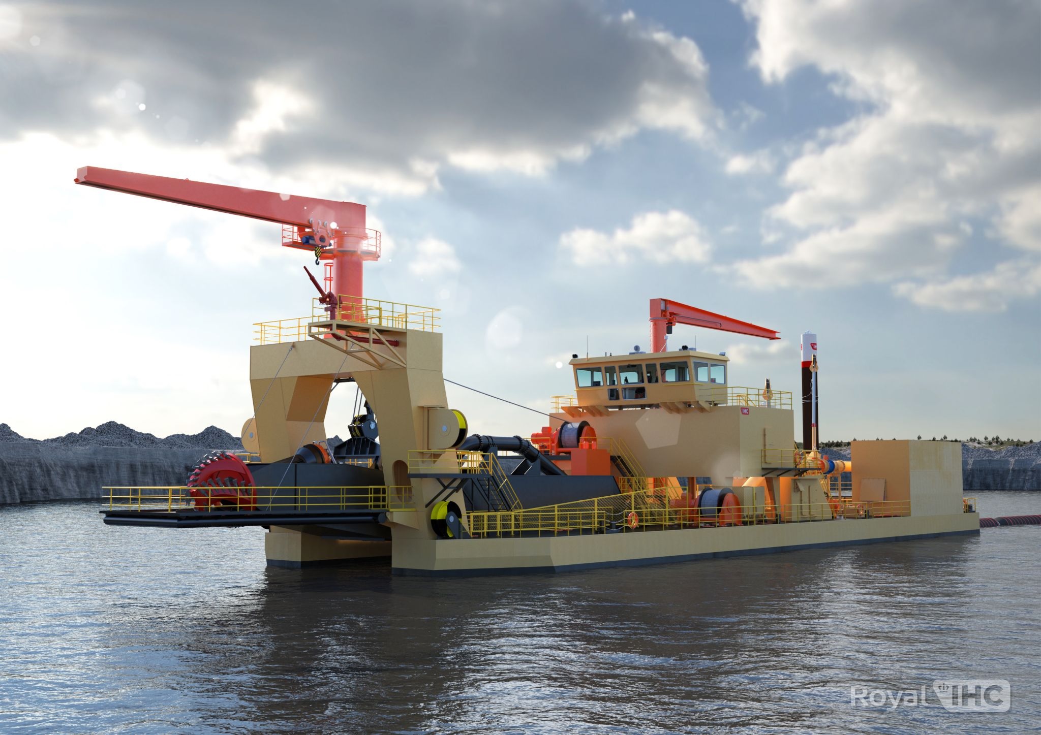 Royal IHC starts building big electric dredge for African heavy ...