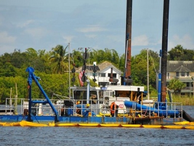 Dredging at the Lagoon Intake Structure - DredgeWire : DredgeWire