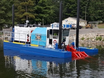 Jimmerson Lake Project Underway with Ellicott Swinging Dragon Dredge ...