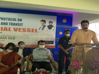 First trial run on newly opened inland waterways from Daudkandi in ...